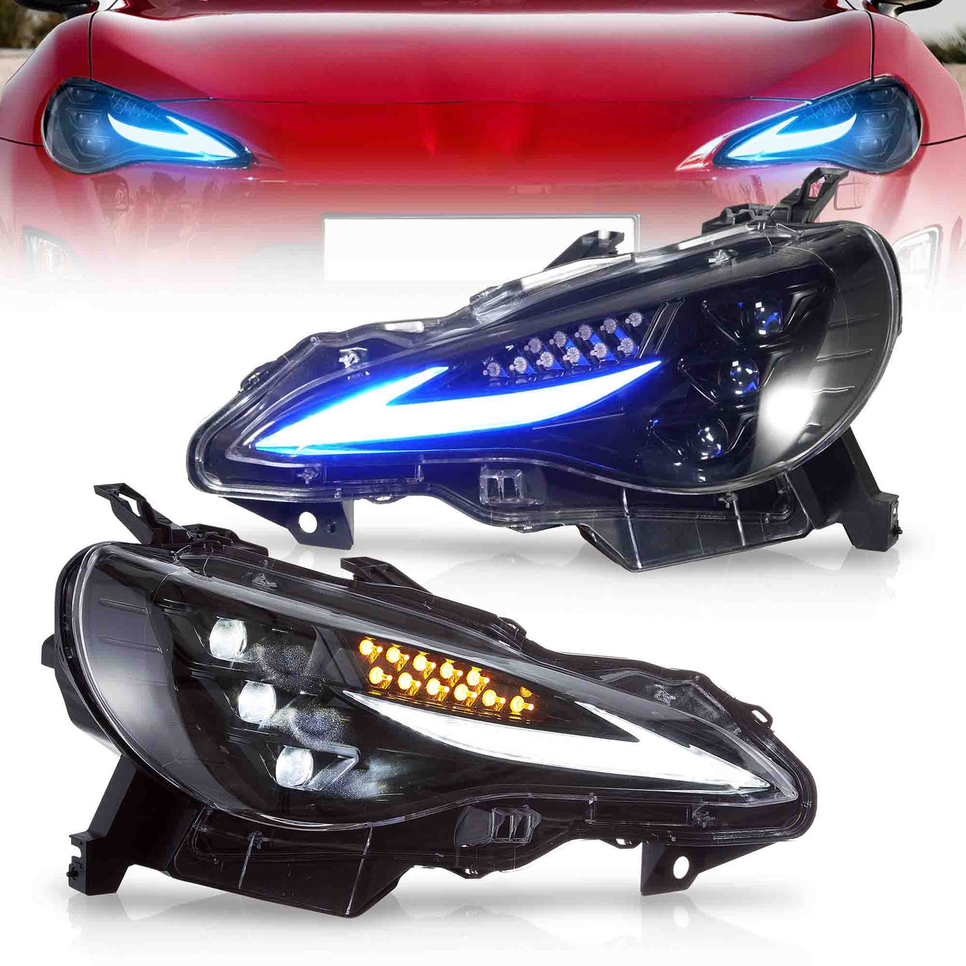 VLAND RGB LED Headlights For 2012-2021 Toyota 86 GT86, Scion Frs, Suba — VLAND US