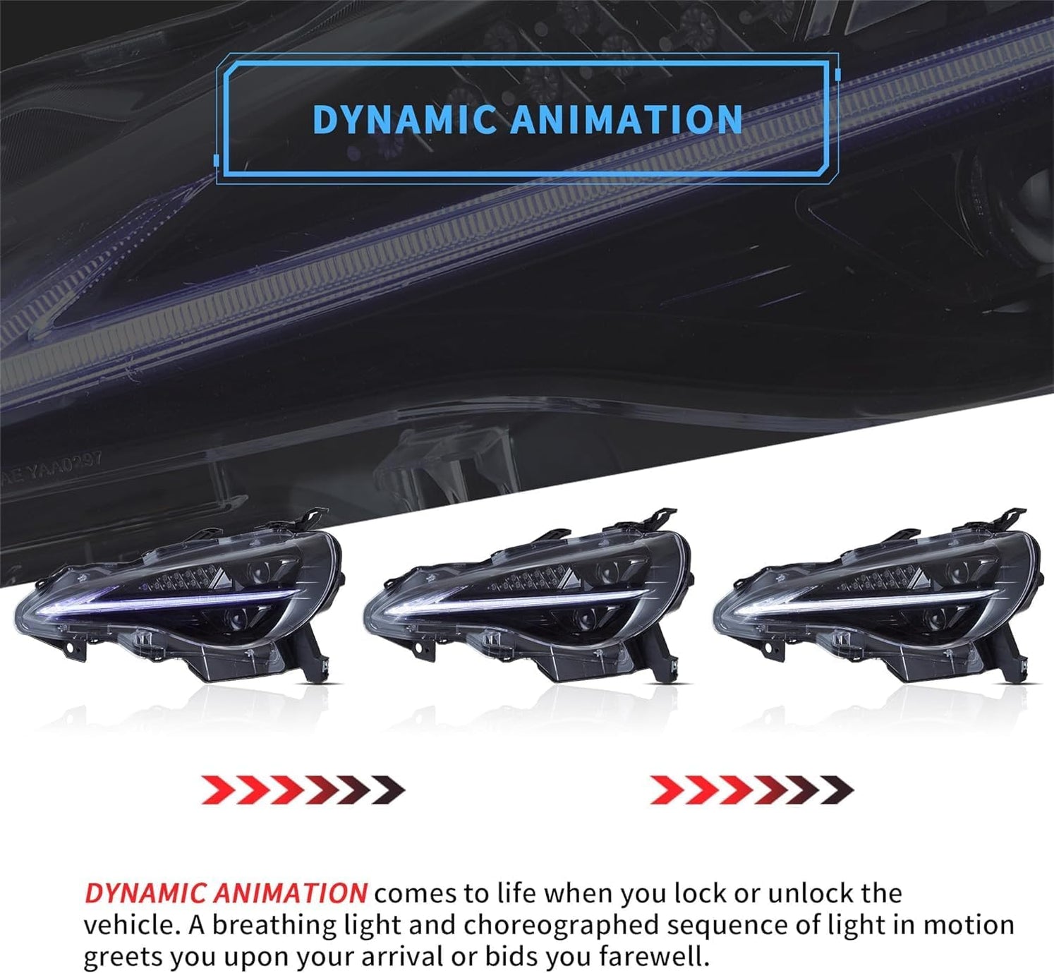 VLAND Full LED Headlights For 2012-2021 Toyota 86 GT86, Scion Frs, Sub — VLAND US