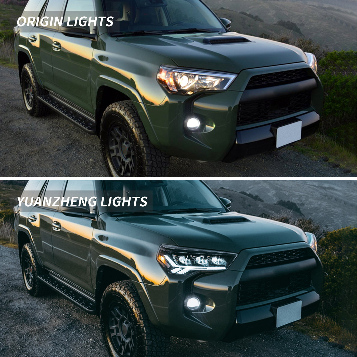 VLAND LED Headlights For 2014-2024 Toyota 4Runner Front Lights Assembl ...