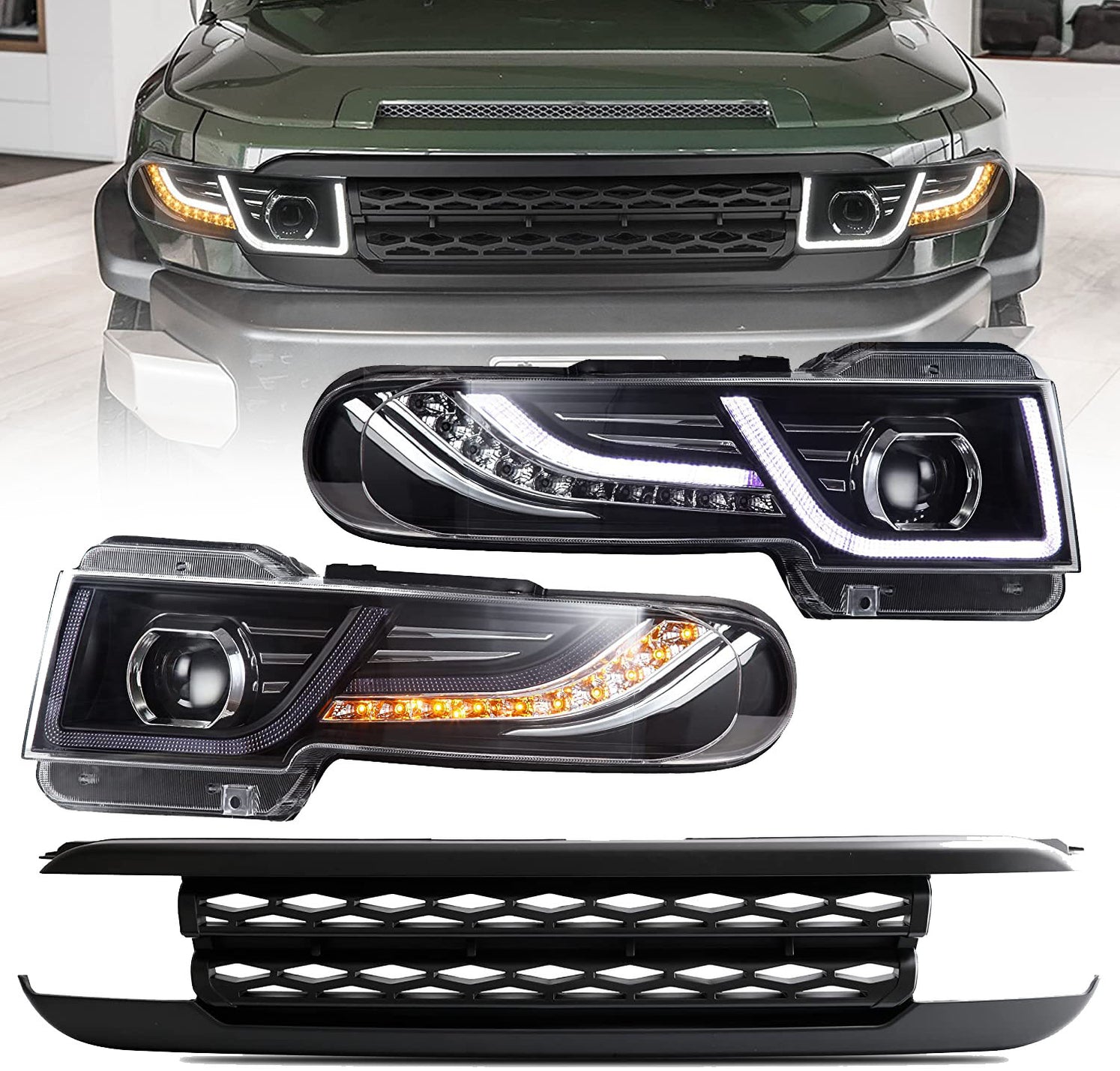 VLAND LED Headlights With Grille For Toyota Fj Cruiser 2006-2022 — VLAND US