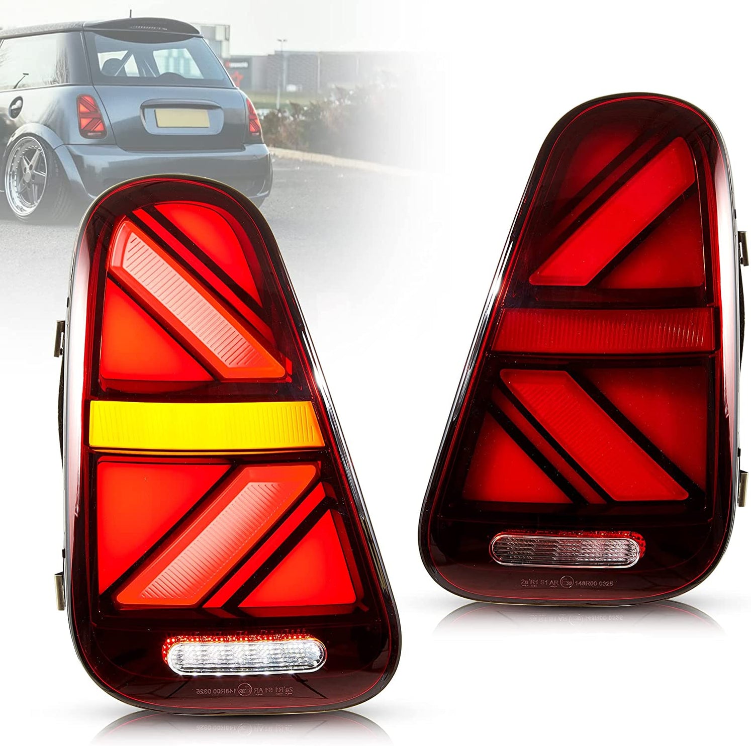 VLAND LED Tail Lights For Mini Cooper R50 R52 R53 2001-2006 [Mini Hatc ...