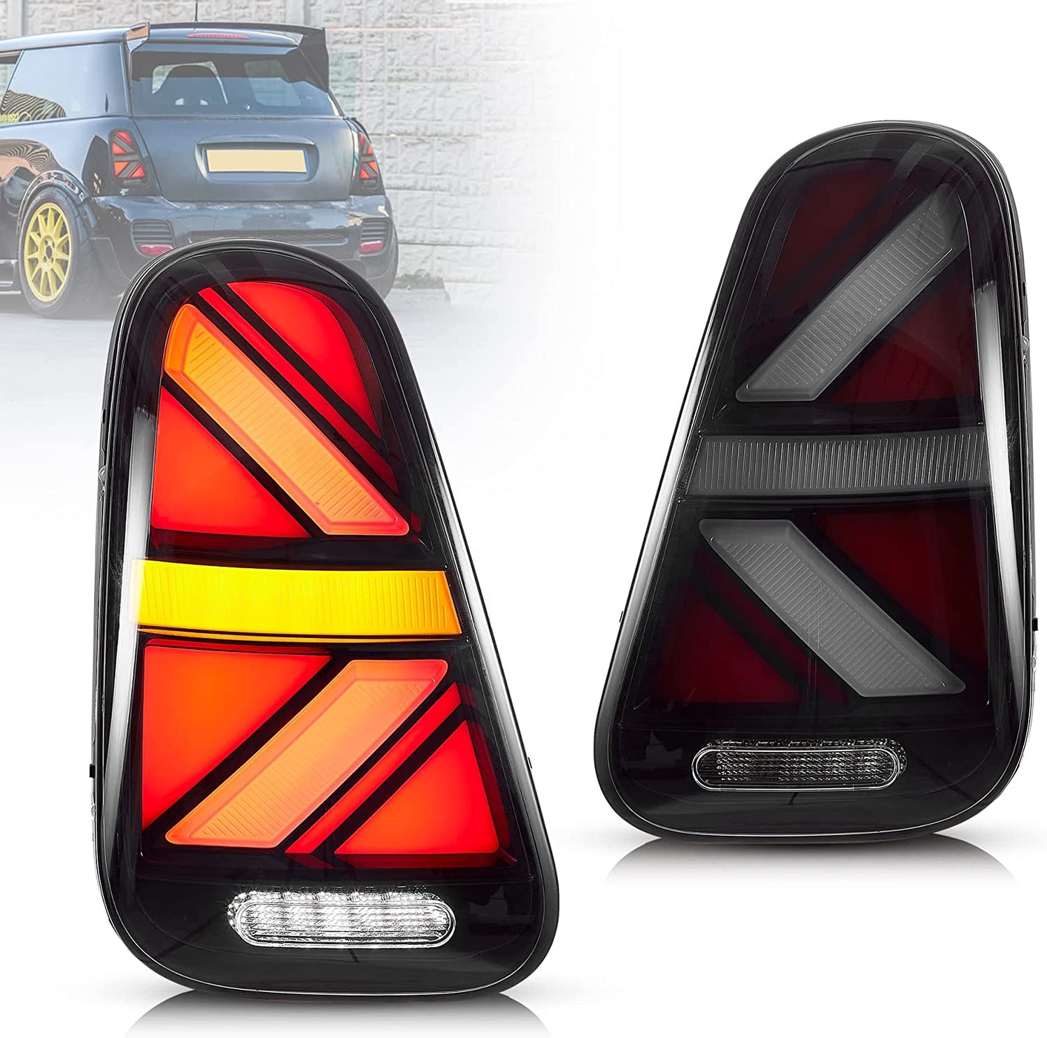 VLAND LED Tail Lights For Mini Cooper R50 R52 R53 2001-2006 [Mini Hatc ...