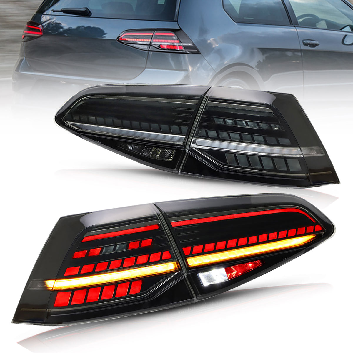 VLAND LED Taillights For 2015-2021 Golf 7 MK7 MK7.5 Hatchback (Europe ...